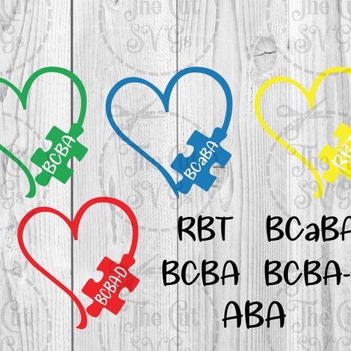 ABA Svg Behavioral Therapy Svg RBT Svg BCBA Svg Autism - Etsy