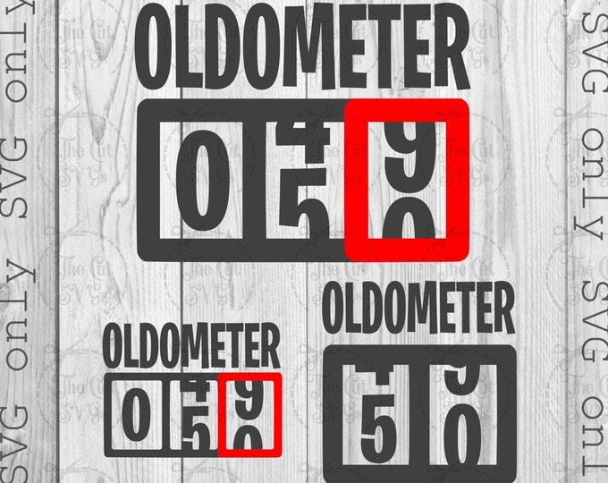 Oldometer Svg Birthday Svg 50th Birthday Svg Oldometer 50 - Etsy