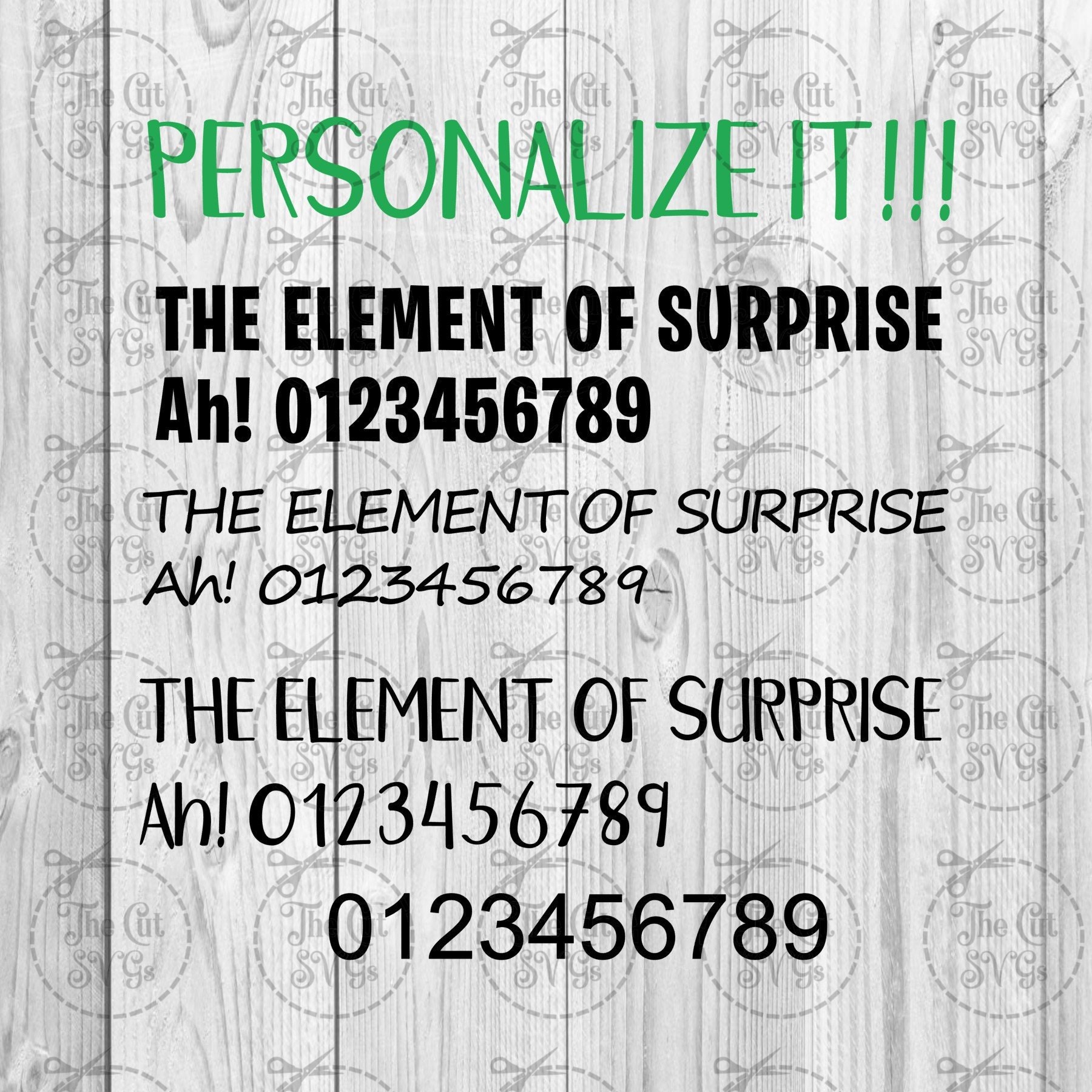 Ah Element of Surprise SVG Periodic Table SVG Funny | Etsy Canada