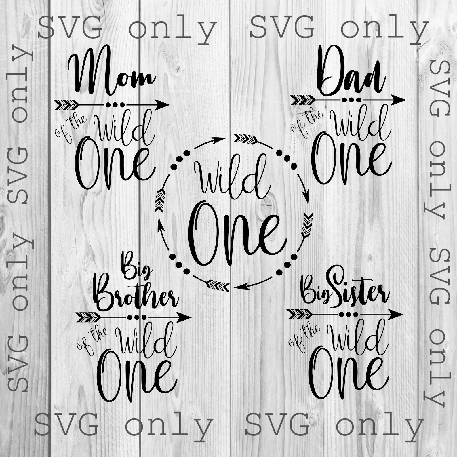 Wild One SVG, One SVG, First Birthday SVG, 1st Birthday Svg, I'm One ...