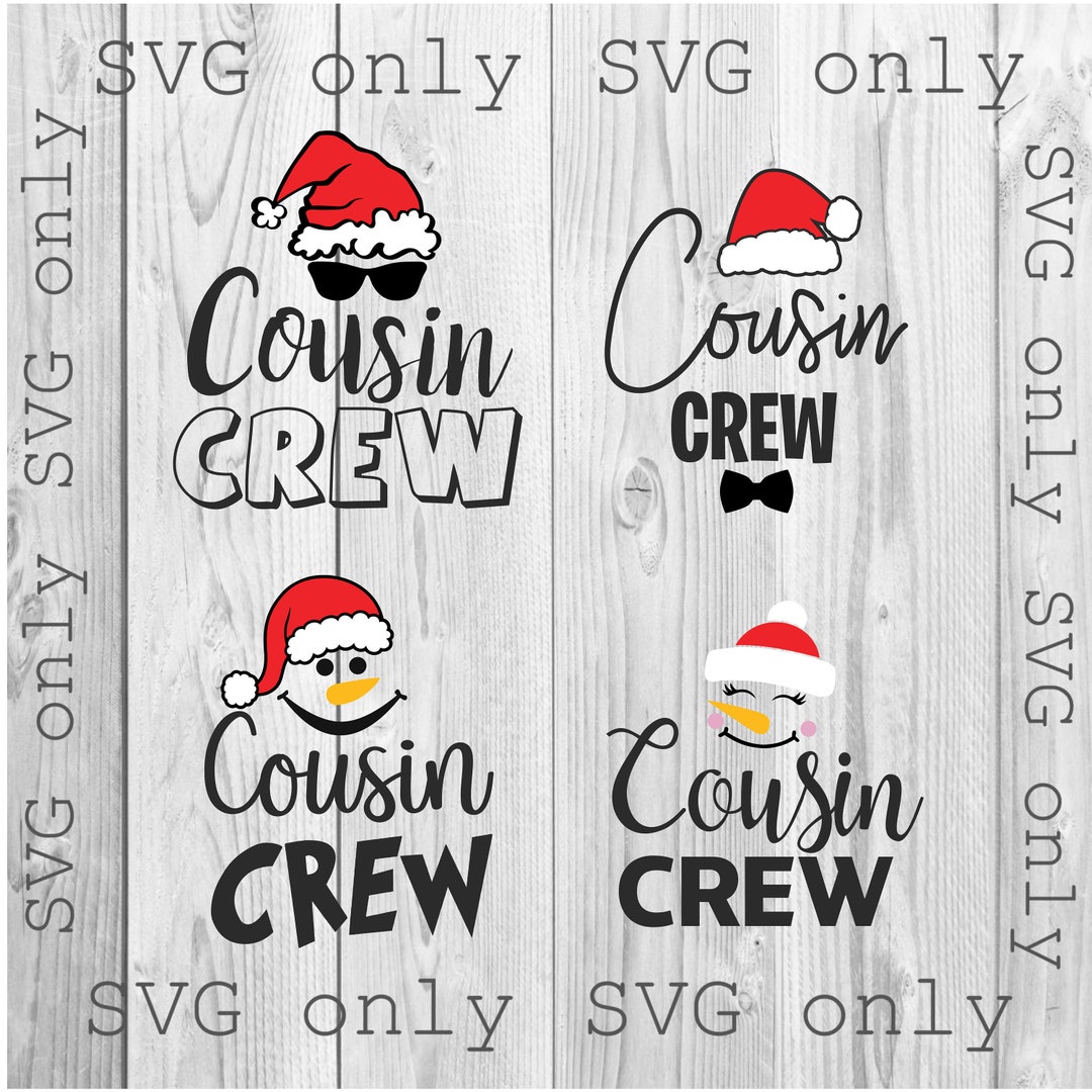 Cousin Crew Svg Christmas Cousin Svg Funny Christmas Svg Matching