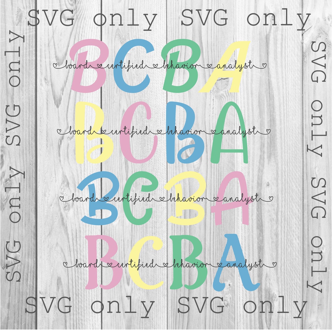 ABA Svg Behavioral Therapy Svg RBT Svg BCBA Svg Autism - Etsy