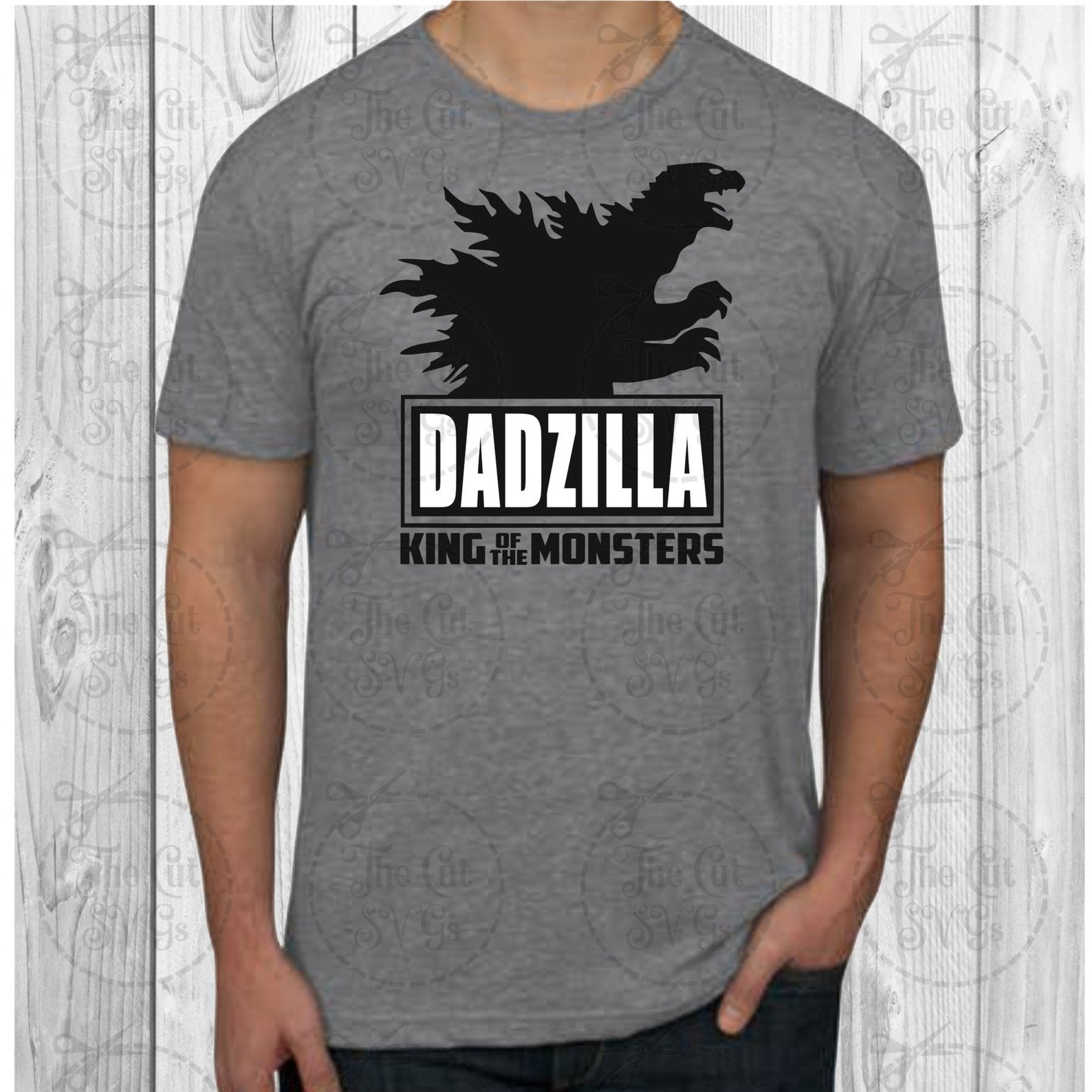 Dadzilla Svg King of the Monsters Svg Dad Svg Fathers Day | Etsy