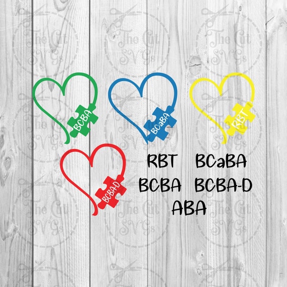 ABA Svg Behavioral Therapy Svg RBT Svg BCBA Svg Autism - Etsy Finland