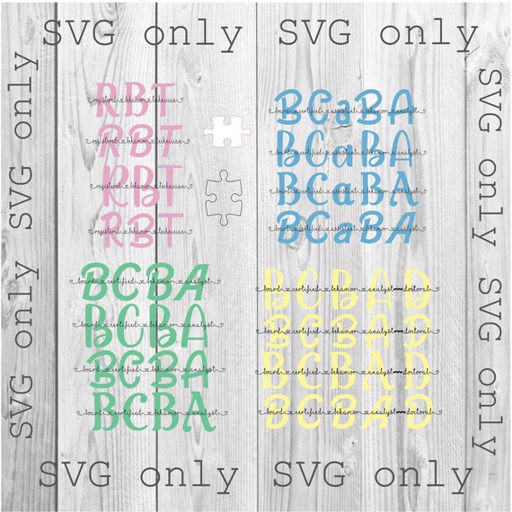 ABA Bundle Svg BCDA-D Svg Behavioral Therapy Svg Rbt Svg | Etsy