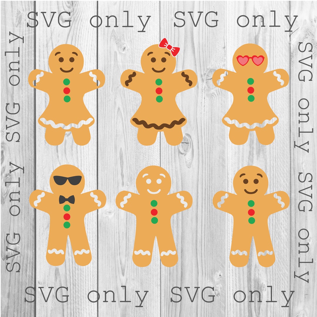 Gingerbread Svg, Gingerbread Man Svg, Gingerbread Girl Svg, Gingerbread ...