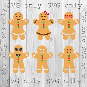 Gingerbread Svg, Gingerbread Man Svg, Gingerbread Girl Svg, Gingerbread ...