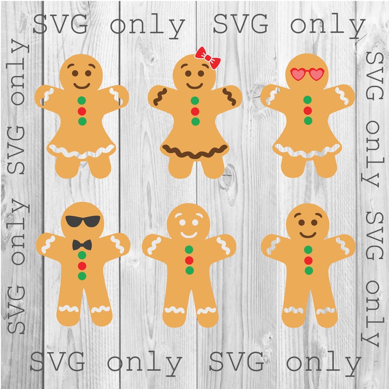 Gingerbread Svg - Etsy