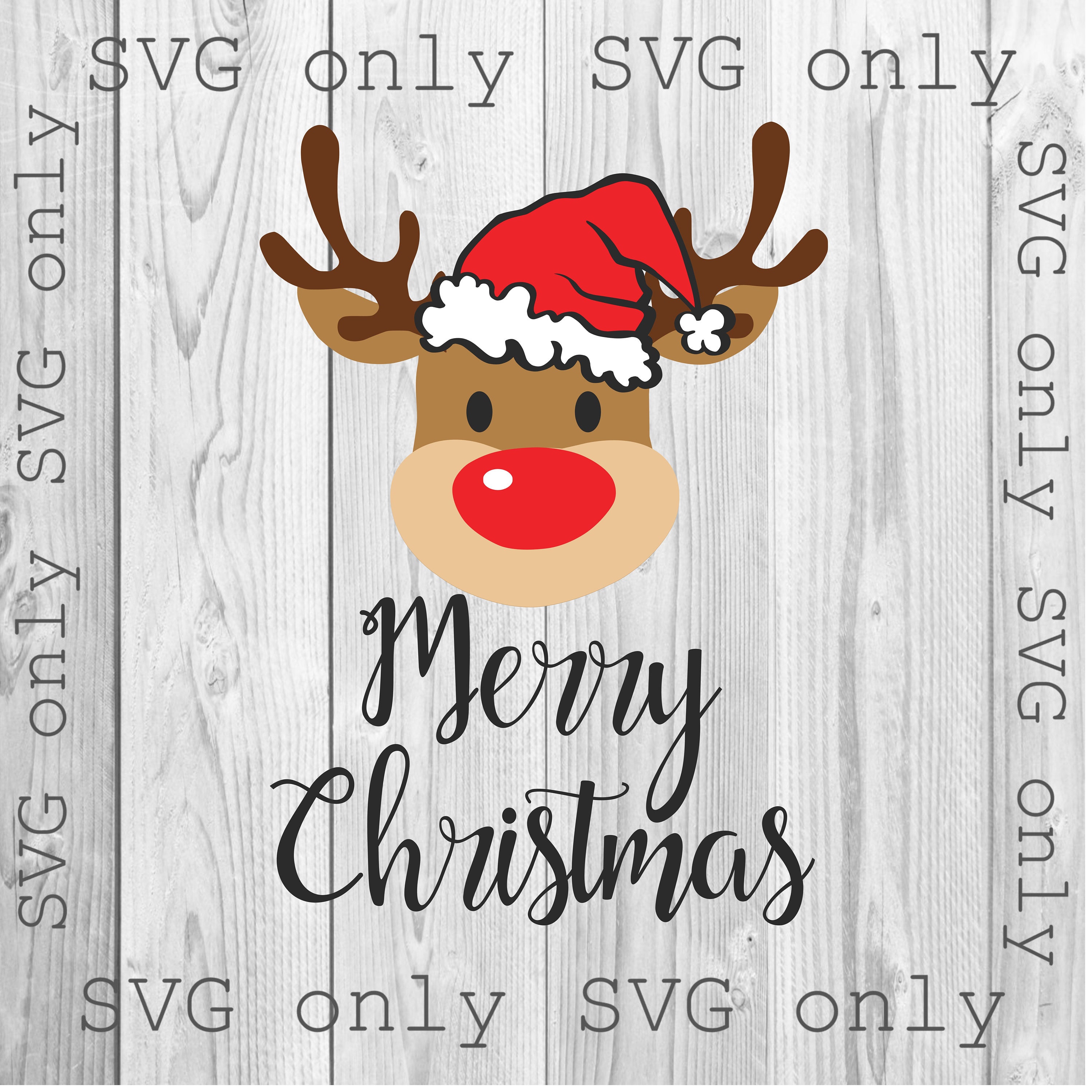 Christmas Svg Reindeer Svg Cute Christmas Svg Christmas - Etsy