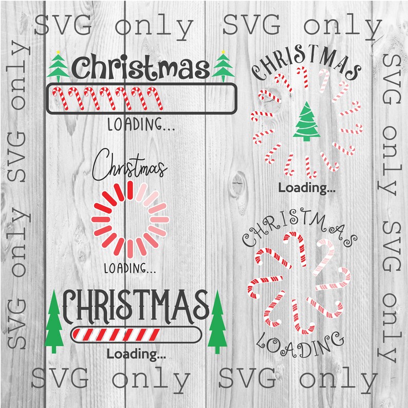 Christmas Loading Svg, Christmas Svg, Xmas Loading Svg, Santa Svg ...