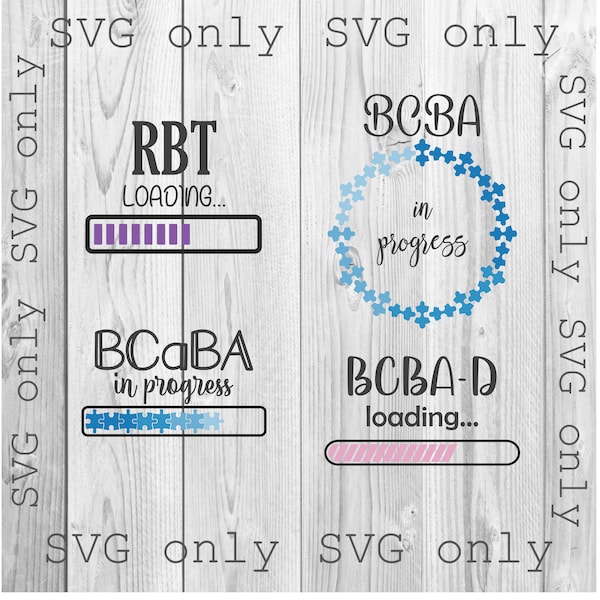 Bcba Loading Svg - Etsy