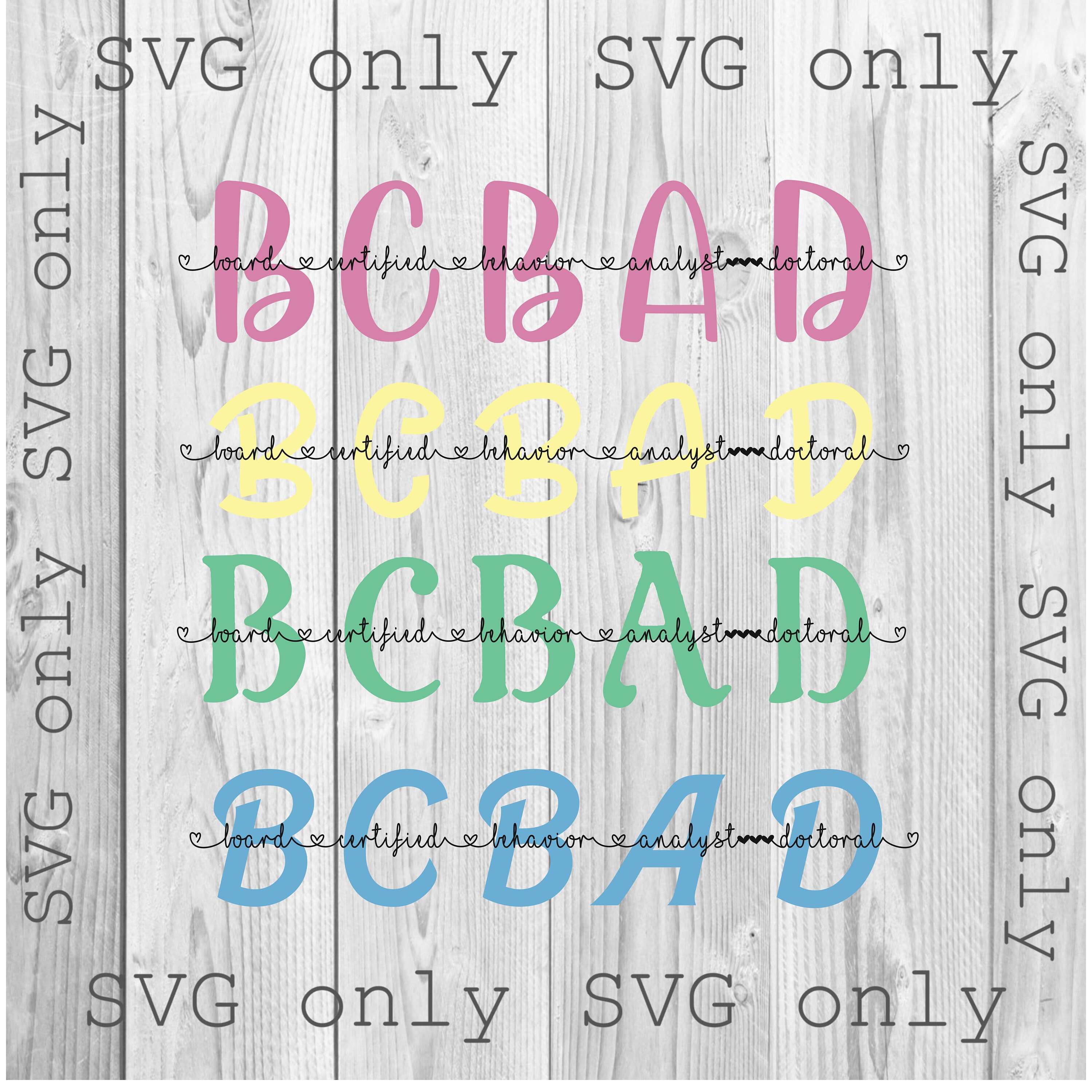 ABA Svg BCDA-D Svg Behavioral Therapy Svg Rbt Svg BCBA - Etsy