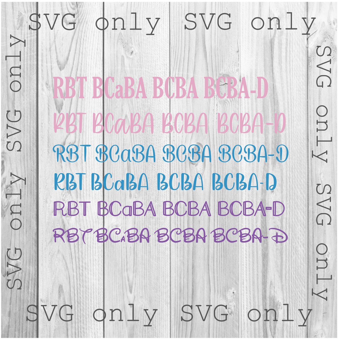 ABA Svg Behavioral Therapy Svg RBT Svg BCBA Svg Autism | Etsy