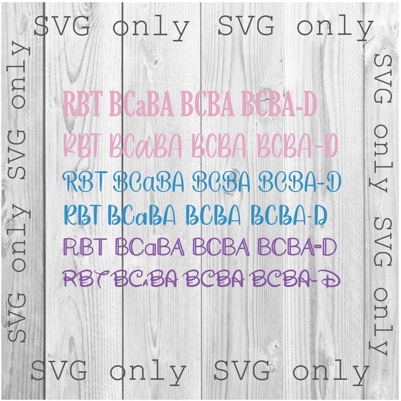 ABA Svg Behavioral Therapy Svg RBT Svg BCBA Svg Autism - Etsy