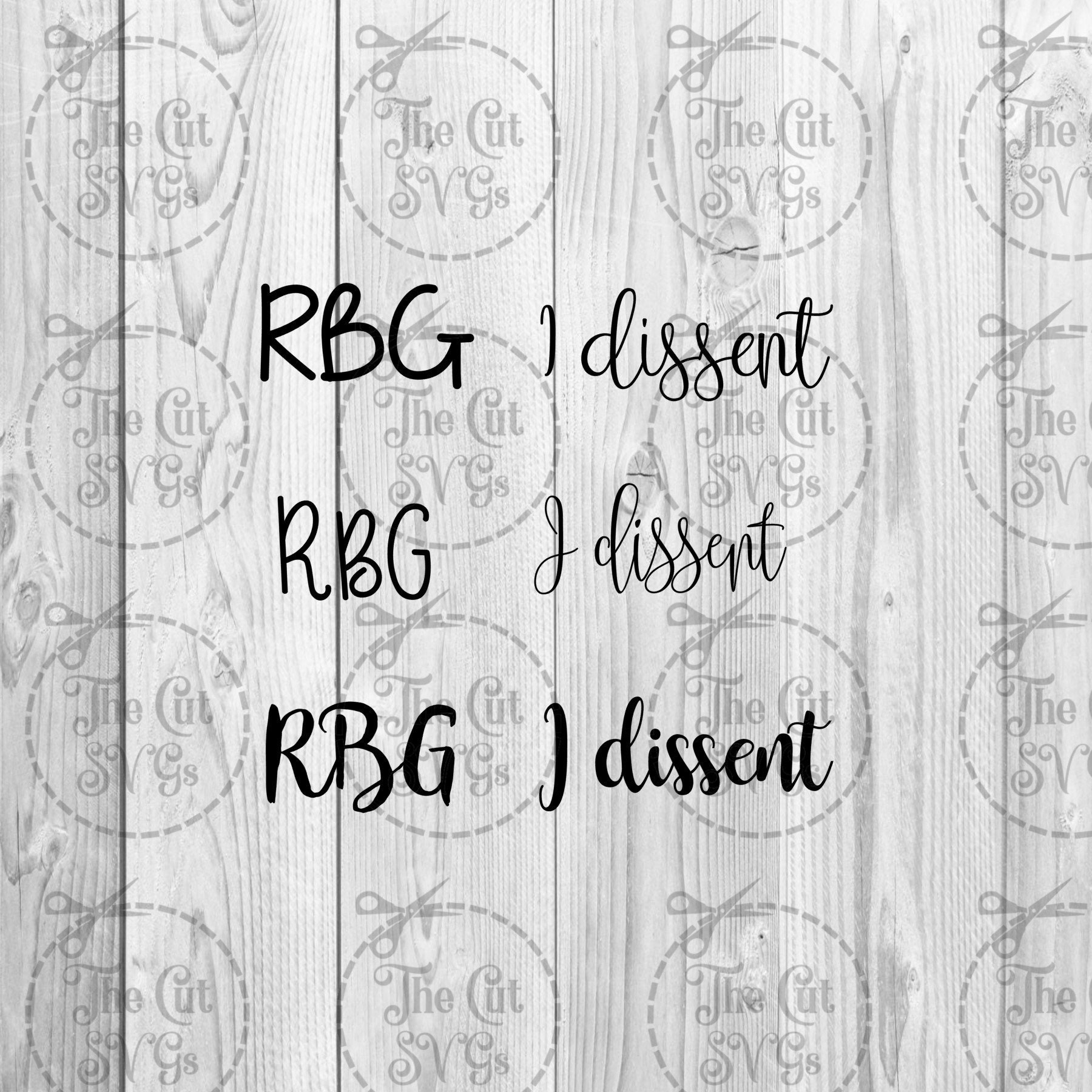 RBG Collar Svg, Notorious RBG Svg, RBG Svg, When There Are Nine, I ...