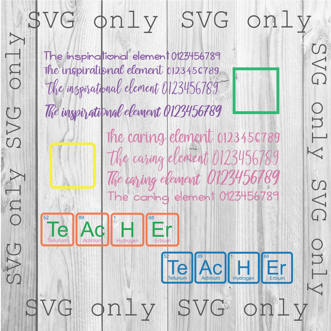 Teacher Svg Teacher Periodic Table Svg the Inspirational - Etsy