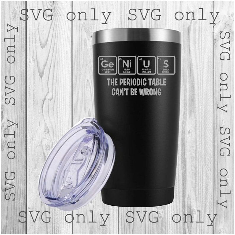 Genius SVG Genius Periodic Table SVG Dad Svg Periodic Table - Etsy