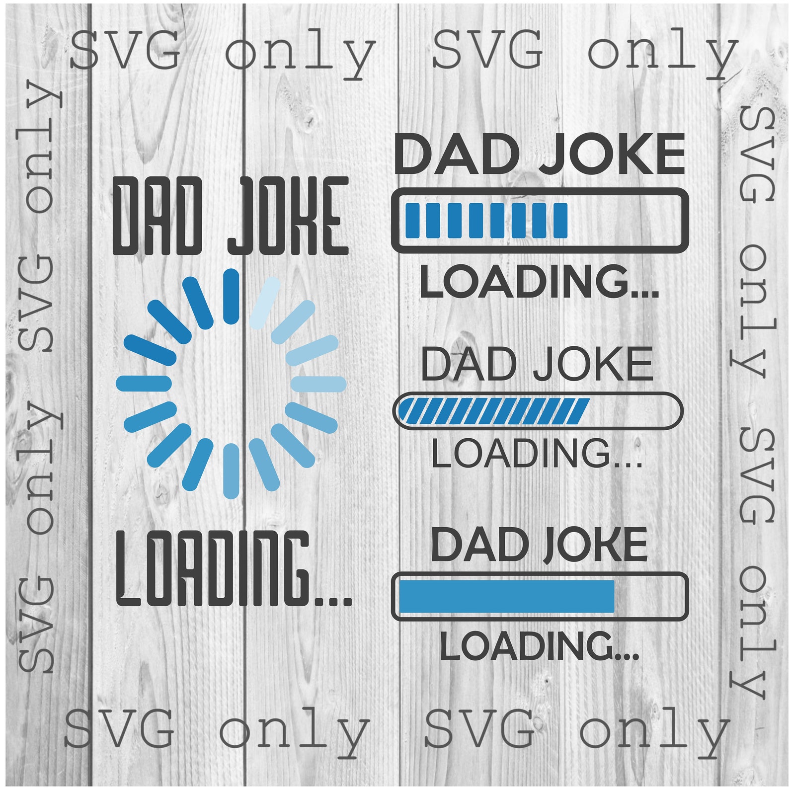 Dad Joke Loading Svg Dad Svg Father's Day Svg Funny Dad | Etsy