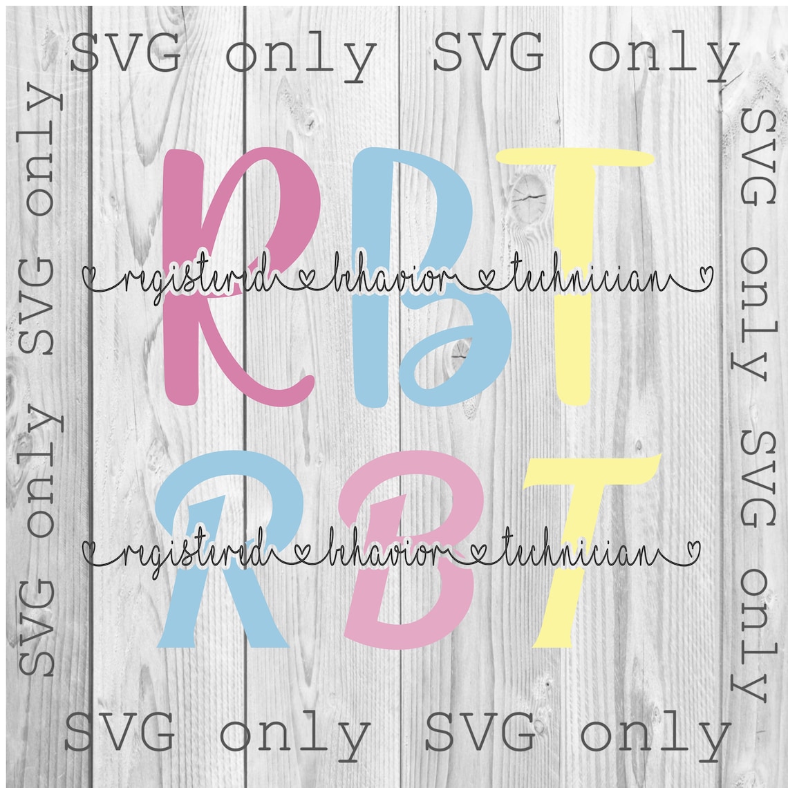 ABA Svg Behavioral Therapy Svg RBT Svg BCBA Svg Autism - Etsy