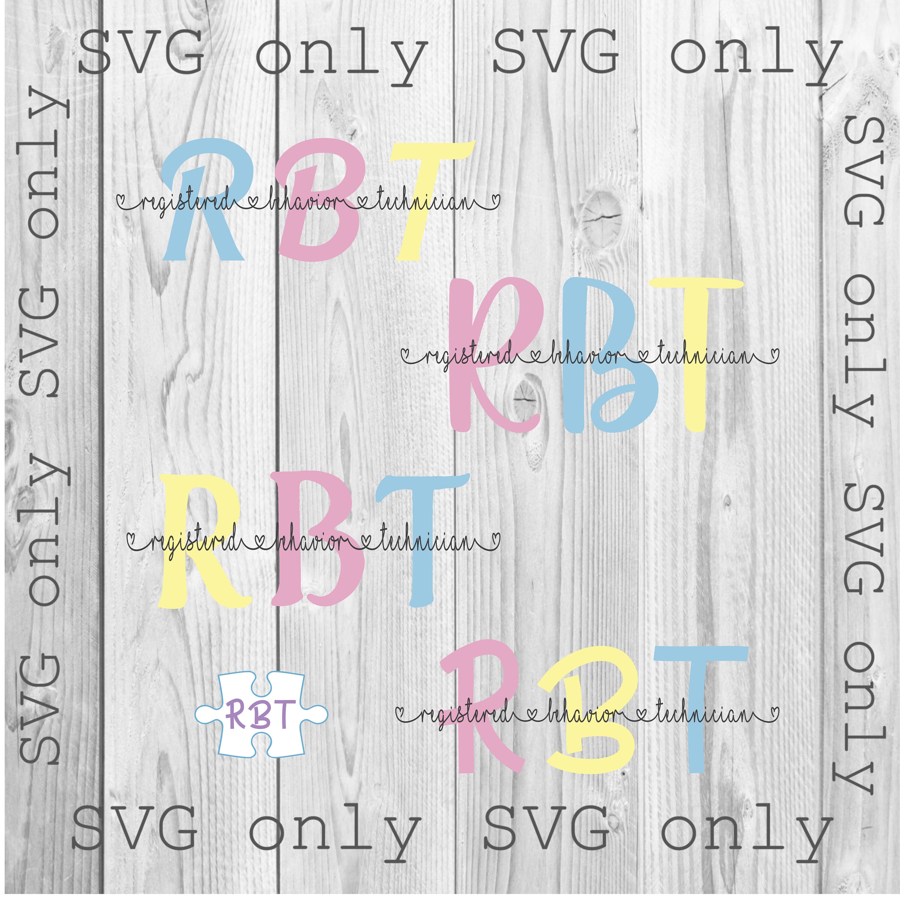 ABA Svg Behavioral Therapy Svg RBT Svg BCBA Svg Autism - Etsy Israel
