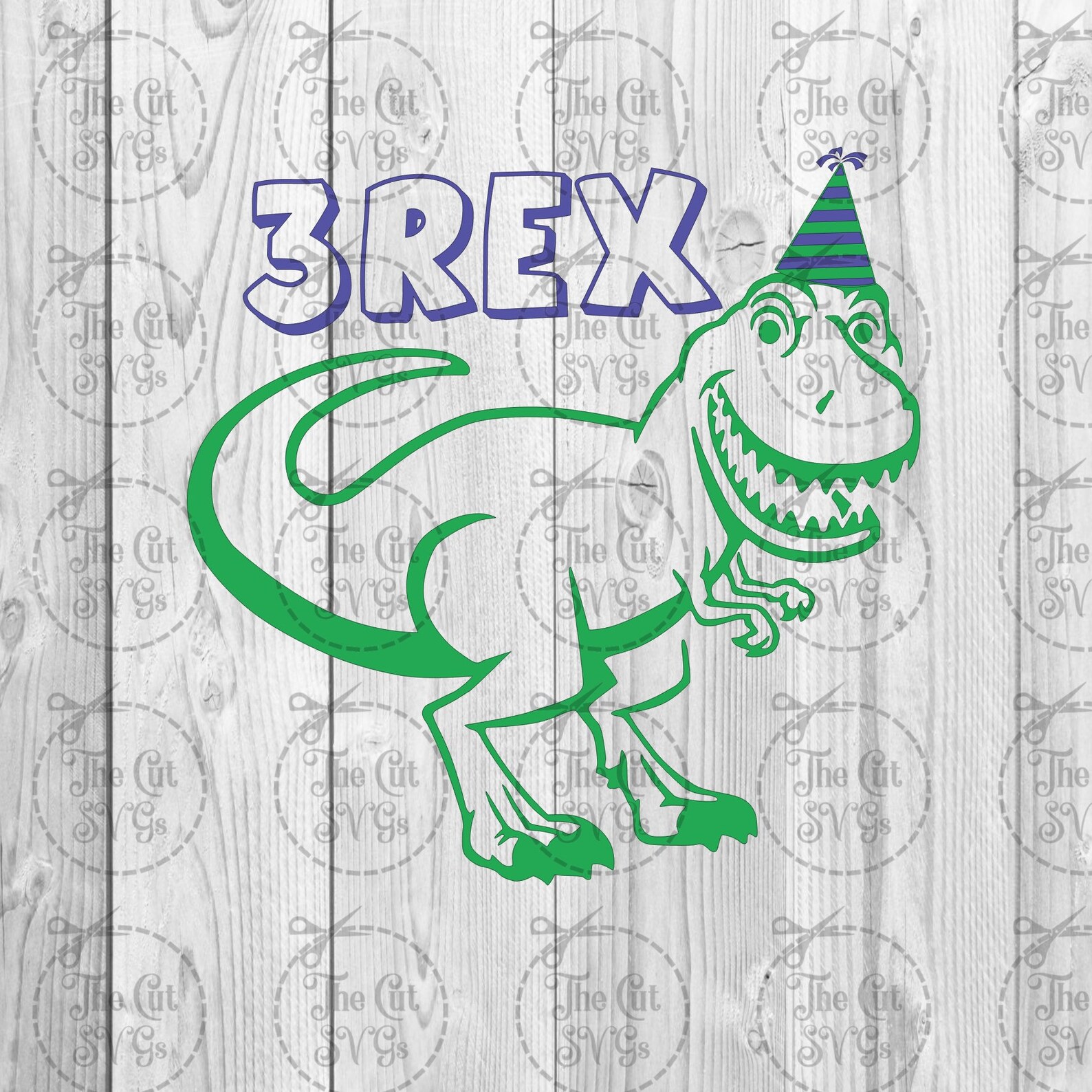 Three Rex Svg 3rd Birthday Svg 3 Rex SVG Dinosaur Birthday | Etsy