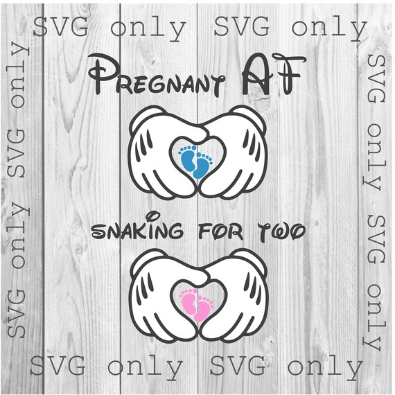 Pregnant AF Svg Snacking for Two Svg Maternity Svg Pregnant - Etsy