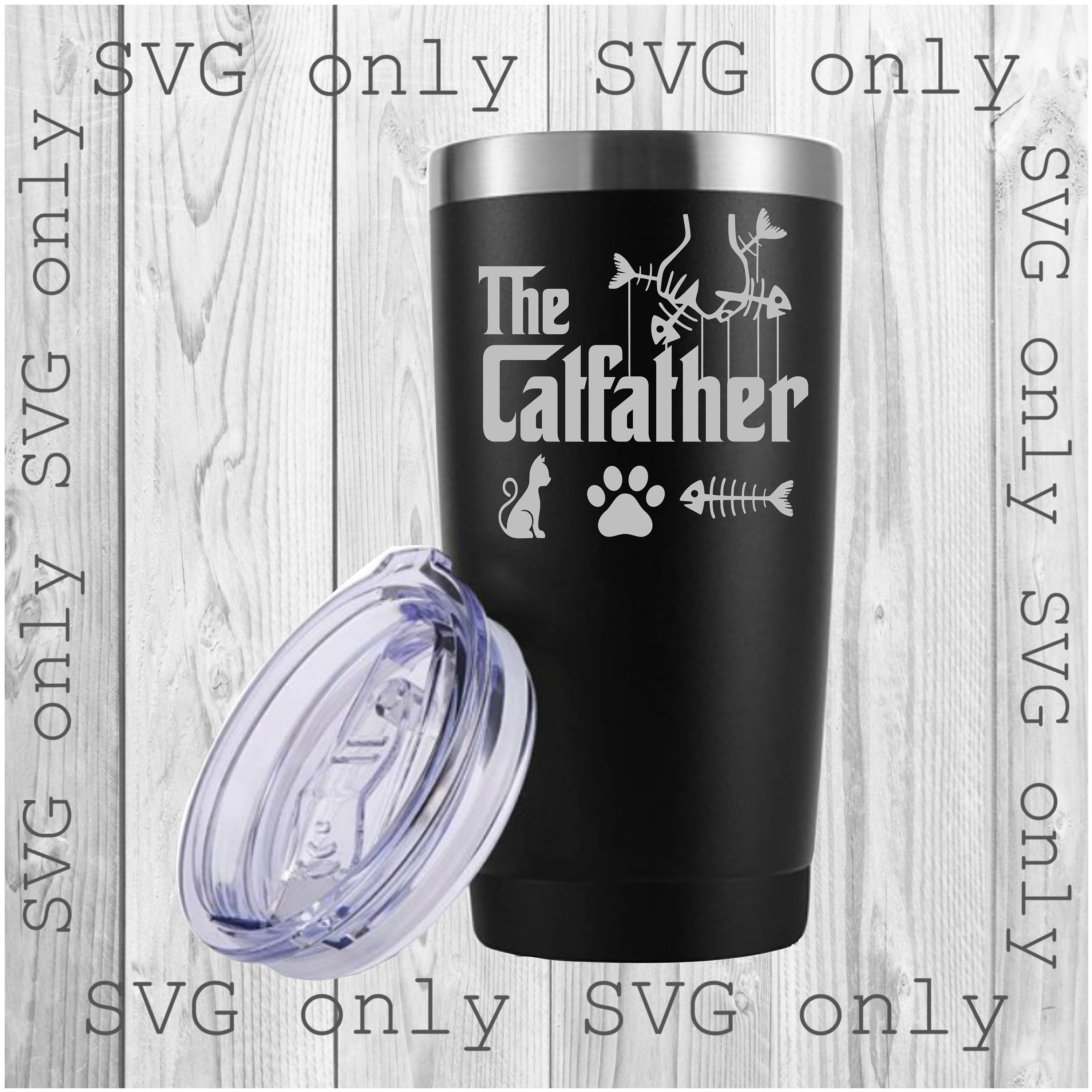 The Catfather Svg Cat Dad Svg the Cat Father Svg - Etsy