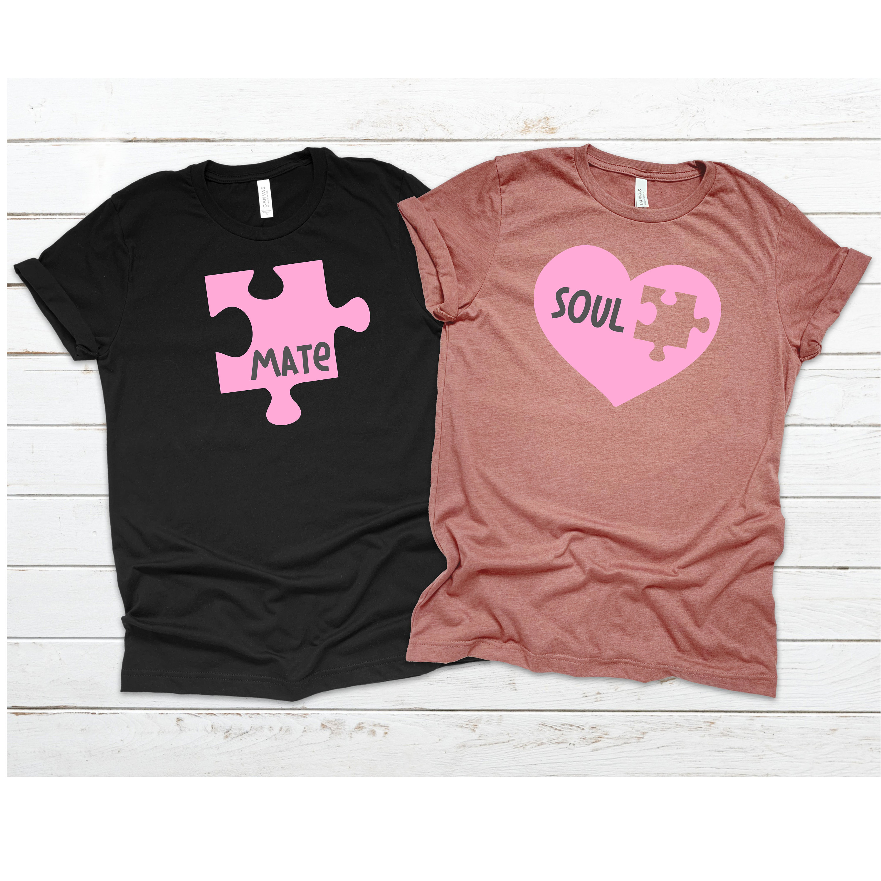 Soul Mate Svg Soul Mate Puzzle Svg Valentine Svg Love More | Etsy