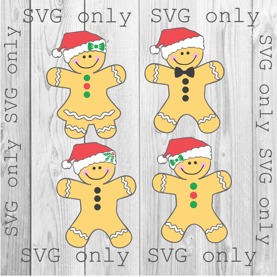 Gingerbread Svg, Gingerbread Man Svg, Gingerbread Girl Svg, Gingerbread ...