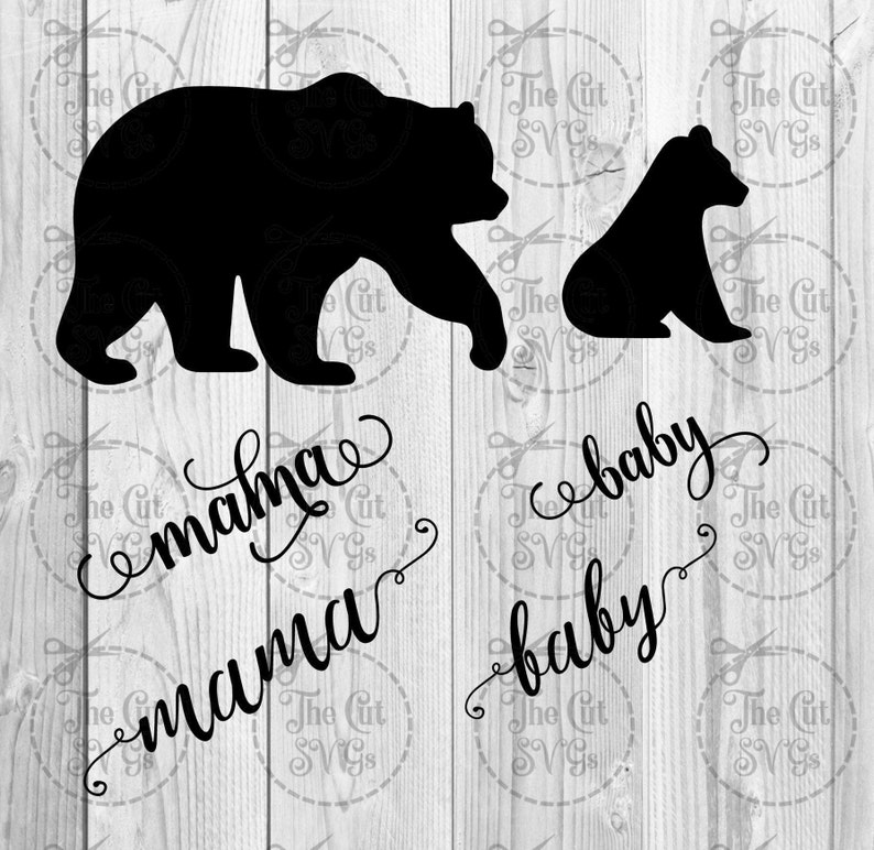 Mama Oso SVG Bebé Oso SVG Cricut Silueta SVG Descarga - Etsy España
