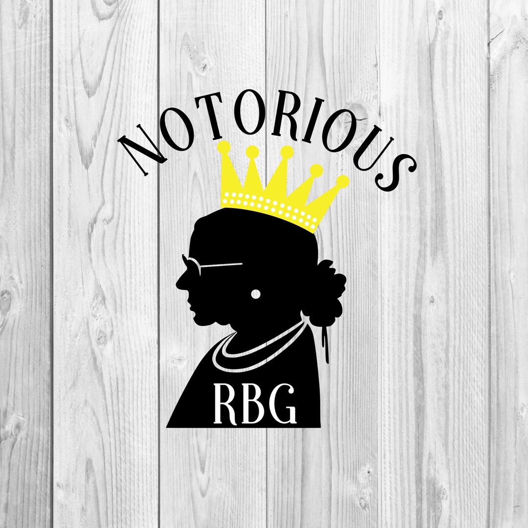 Notorious RBG Svg, RBG Svg, When There Are Nine, Cricut Silhouette SVG ...
