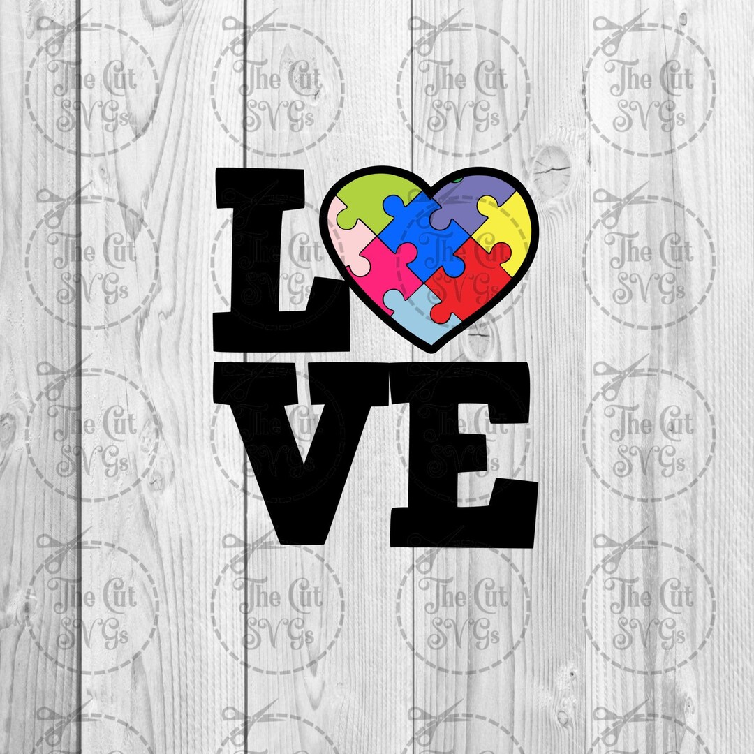 Autism Svg, Autism Puzzle Love Svg, Autism Awareness Svg, Love Svg ...