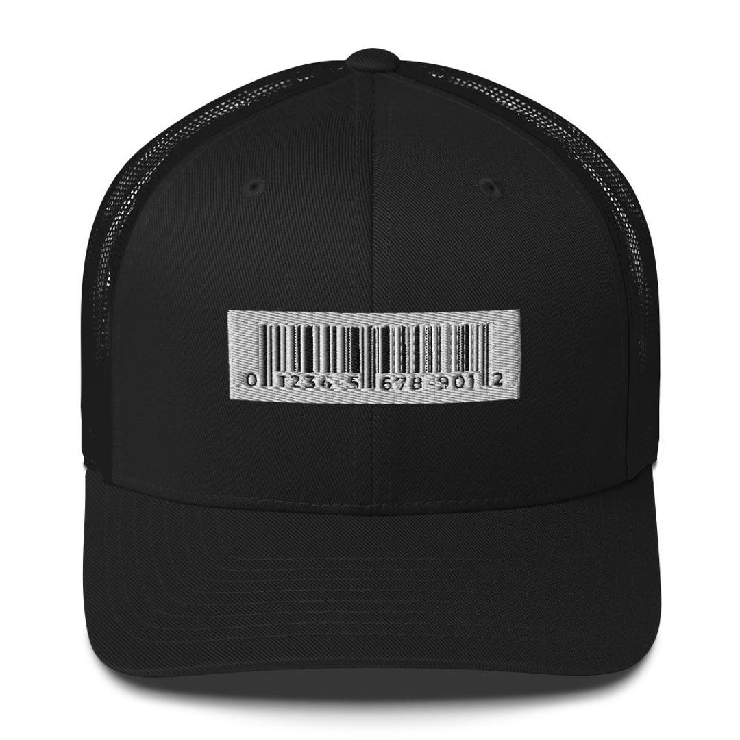 Embroidered Bar Code Trucker Cap, Mesh Back Baseball Hat - Etsy