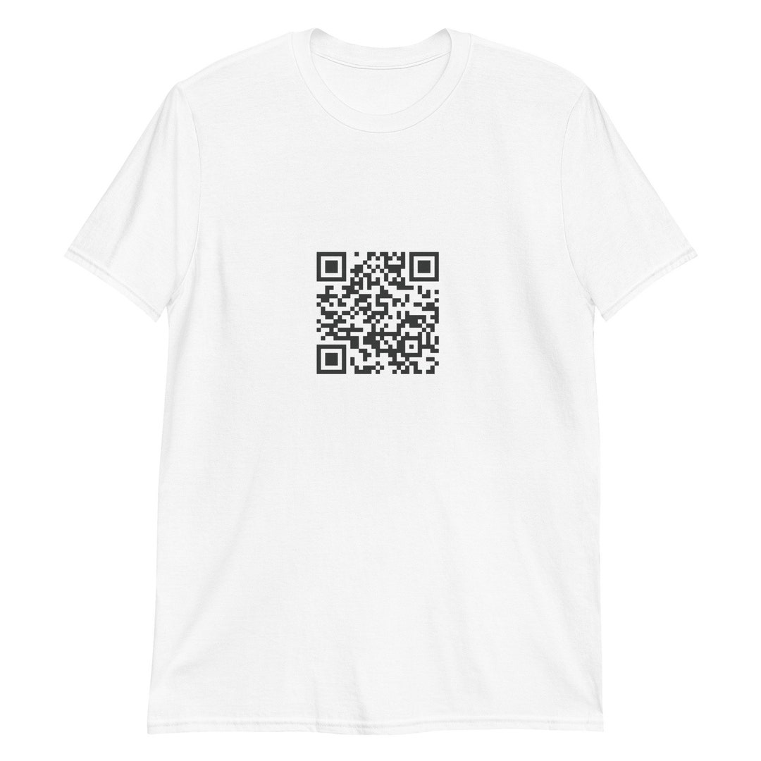 Cool Digital Qr Code Tshirt Premium Qr Code T Shirt Oversized Summer