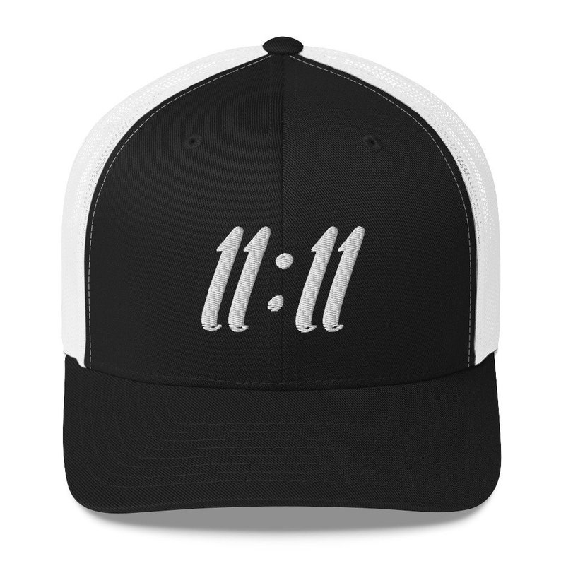 11:11 Embroidered Trucker Cap, Mesh Back Baseball Hat - Etsy