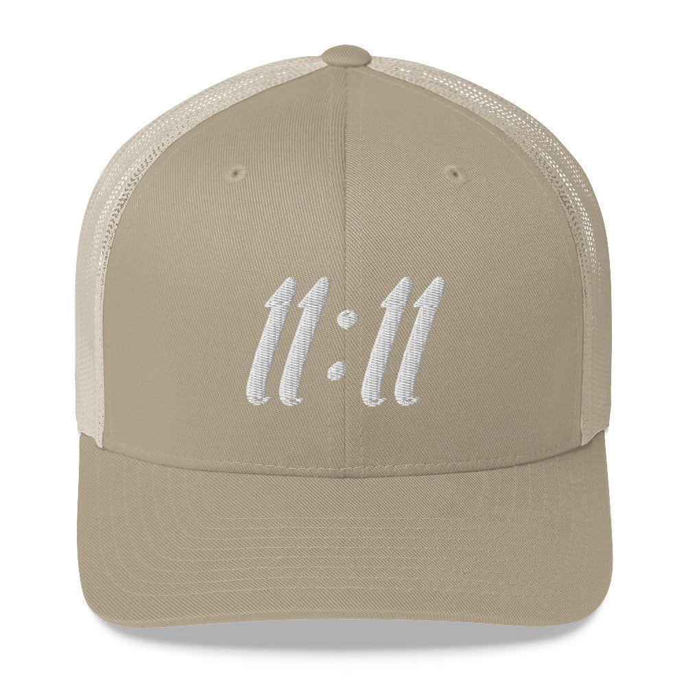 11:11 Embroidered Trucker Cap, Mesh Back Baseball Hat - Etsy