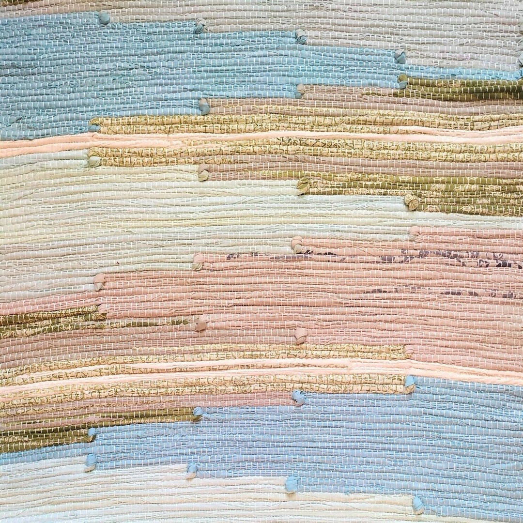 Old Fashioned Rag Rug Floor Runner Rug Geometric Area Rug - Etsy UK