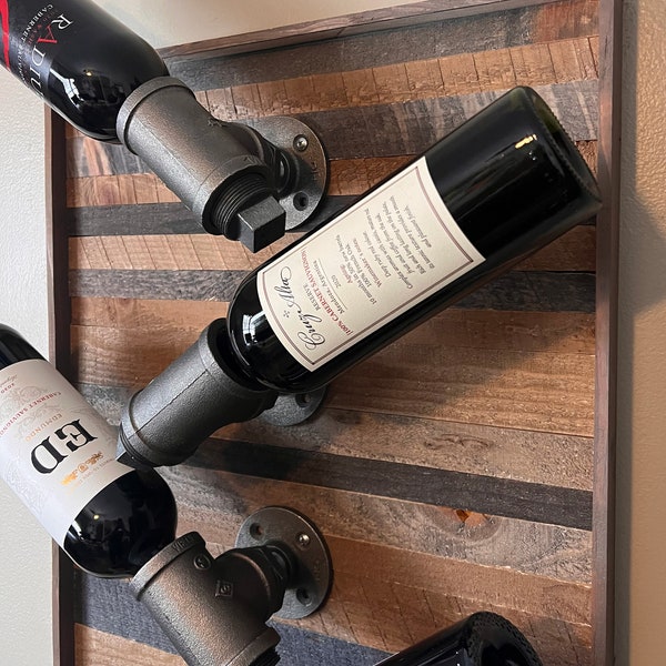 Rustic Wine Rack - Etsy