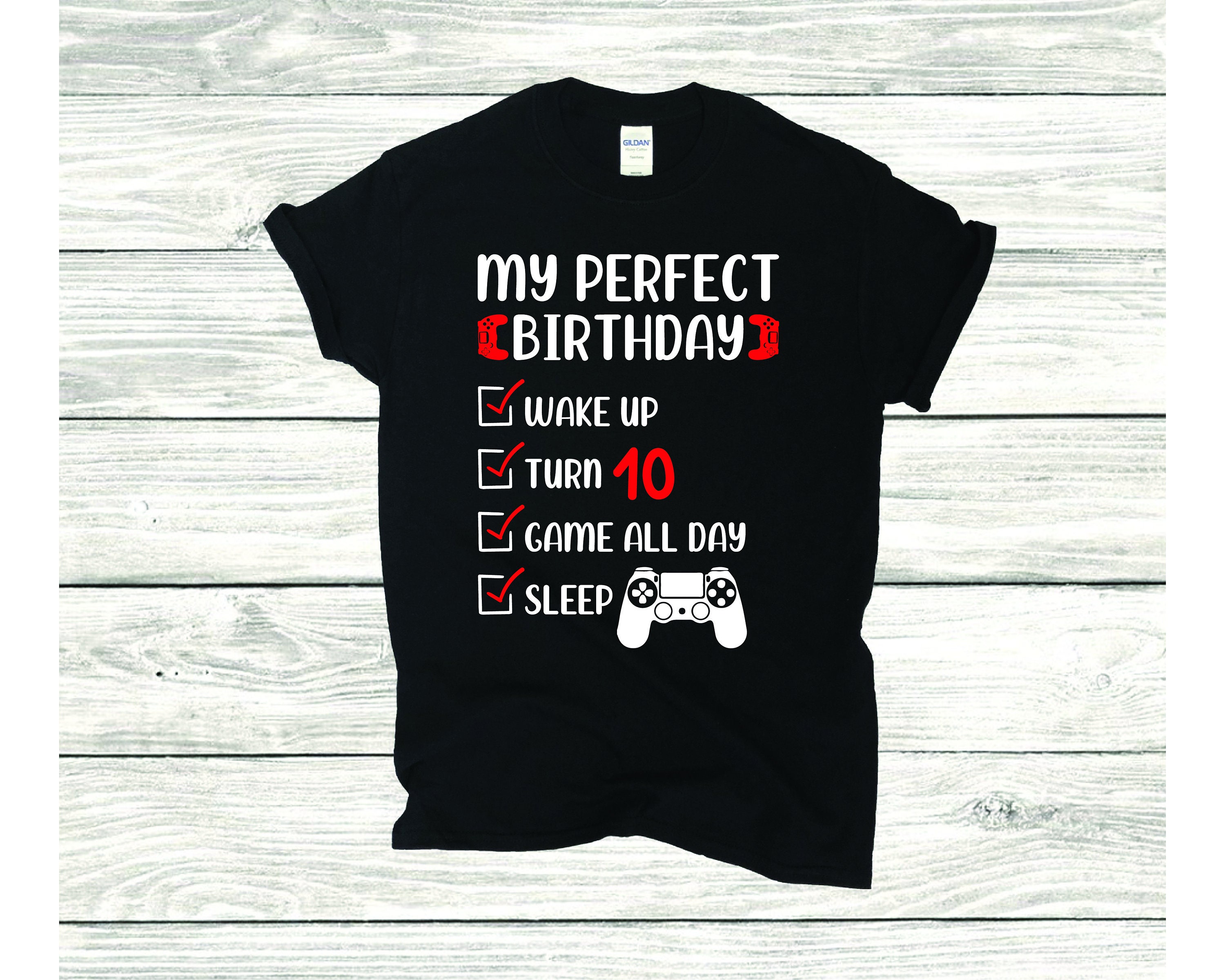 10 Years Old Gamer Boy Png,10th Perfect Birthday Party Png, Gamer ...