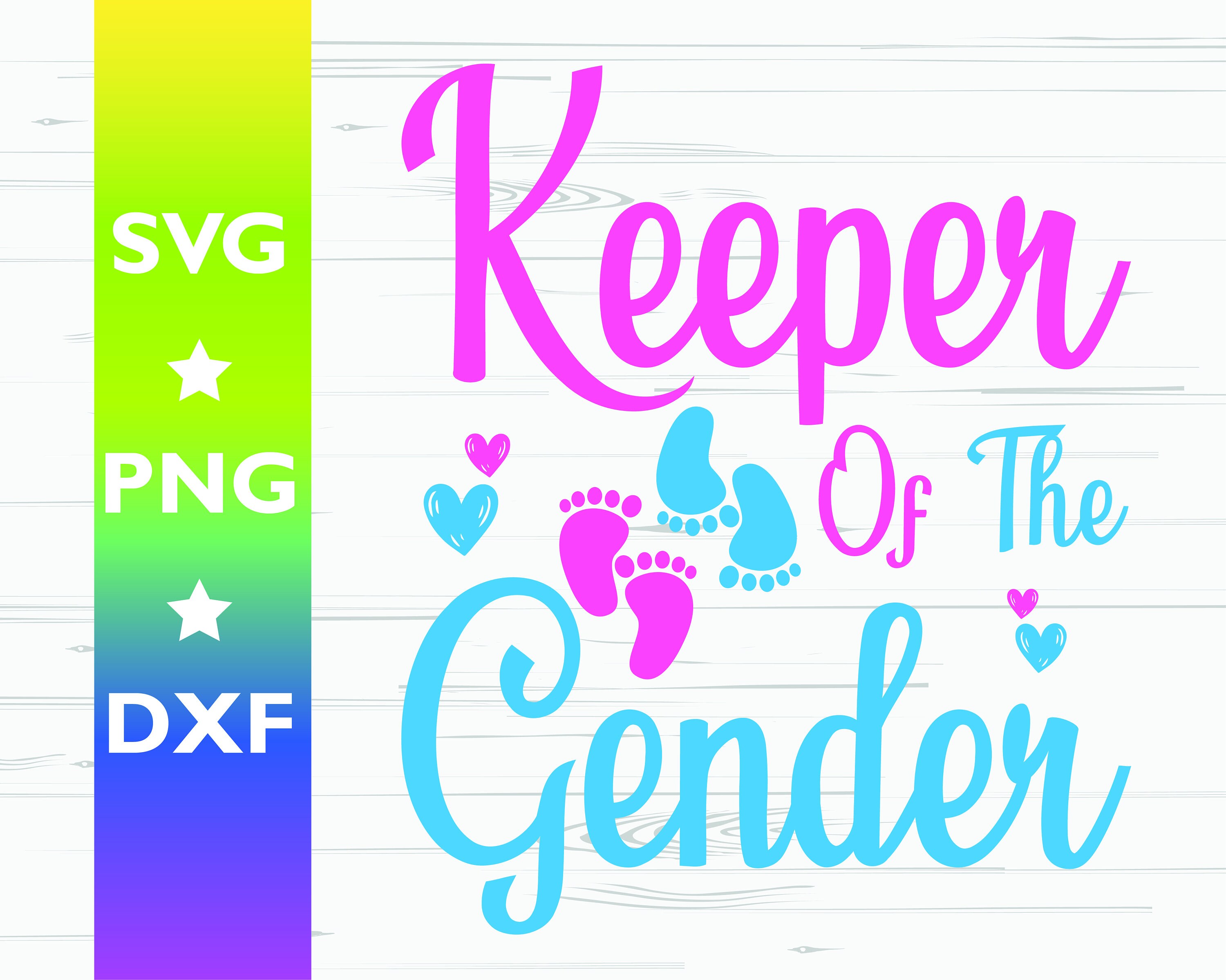 Keeper of the Gender SVG Pregnancy Announcement PNG Digital - Etsy UK