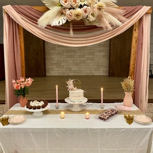 Boho Style Floral Swag for Arch | Large Boho Floral Arrangement for ...