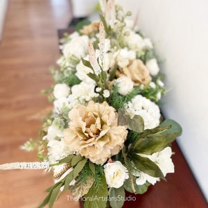23large Floral Arrangement Neutral Colors Floral Arrangement Table ...