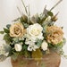 Farmhouse Style Floral Arrangement | Neutral Colors Floral Arrangement ...