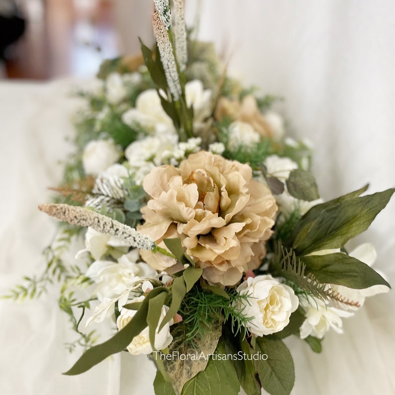 23large Floral Arrangement Neutral Colors Floral - Etsy
