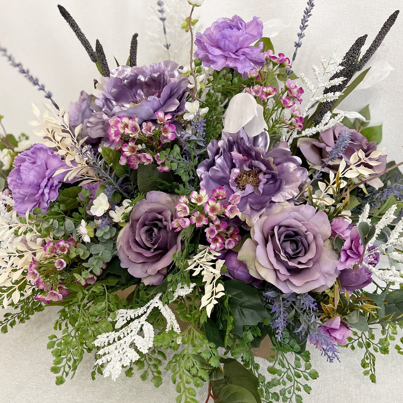 Lavender Floral Arrangement Large Floral Arrangement - Etsy
