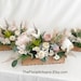 Boho Floral Centerpiece Soft Pink Floral Arrangement/ Succulents Blush ...