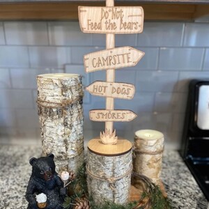 Don’t Feed the Bears Sign/ Camping Themed Table Sign, Camping Party ...