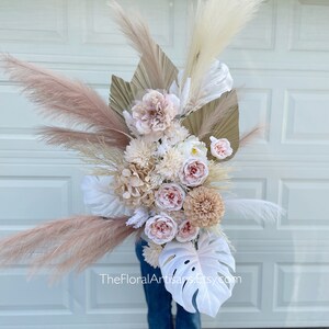 Boho Style Floral Swag for Arch | Large Boho Floral Arrangement for ...