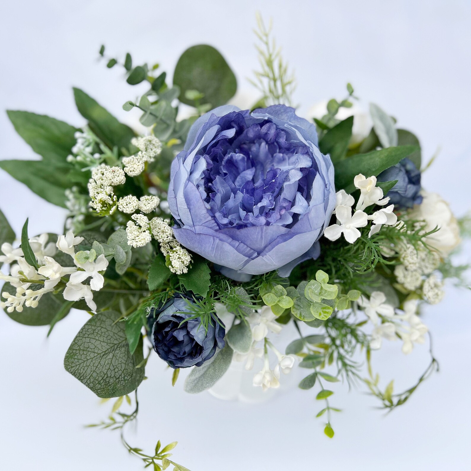 Garden Style Floral Arrangement Blue Floral Arrangement - Etsy