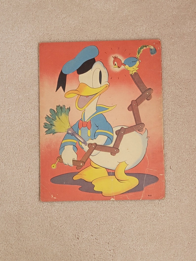 Disney's Clock Cleaners Mickey Mouse Linen-like Book 1938 - Etsy